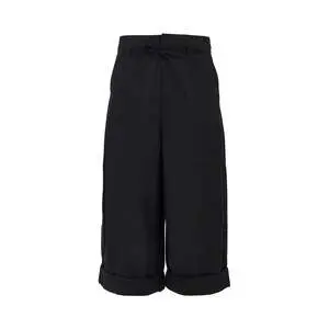 Jacquemus Marin' Cotton Poplin Pants - Black
