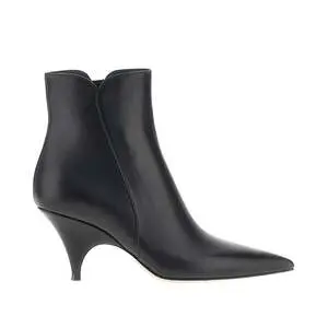 GIANVITO ROSSI Sofia' Leather Booties - Black
