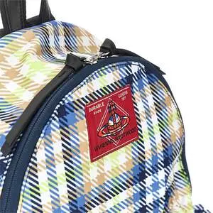 VIVIENNE WESTWOOD Canvas Medium 'george' Backpack With Checkered Pattern