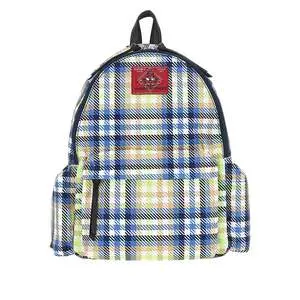 VIVIENNE WESTWOOD Canvas Medium 'george' Backpack With Checkered Pattern - Multicolor