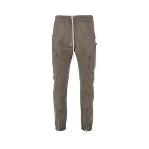 Rick Owens Stretch Cotton 'heizer' Cargo Pants - Black