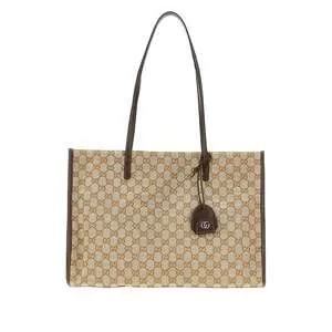 Gucci Leather Londra' Shopping Bag - Cream