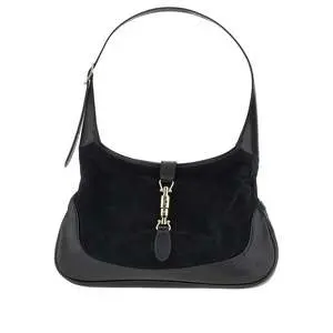 Gucci Medium 'jackie 1961' Leather Bag - Black