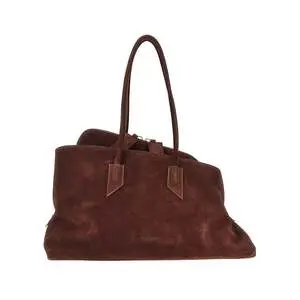Attico La Passeggiata' Suede Leather Medium Bag - Brown