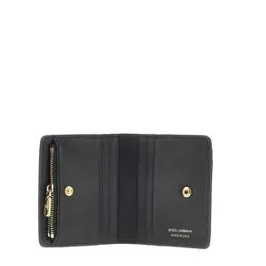 Dolce & Gabbana Leather Bi-fold Cardholder With Logo
