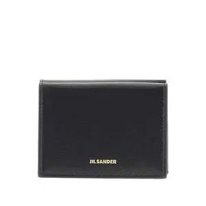 JIL SANDER Leather Mini Wallet - Black