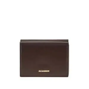 JIL SANDER Leather Mini Wallet - Brown