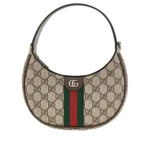 Gucci Gg Supreme Small Ophidia Bag - Brown