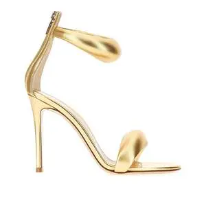 GIANVITO ROSSI Bijoux' Nappa Leather Sandals - Gold