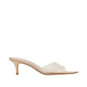 GIANVITO ROSSI Elle Pvc Mules - Cream
