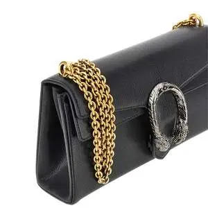 Gucci Dionysus Medium Gg Supreme Canvas Shoulder Bag With Tiger Head Buckle
