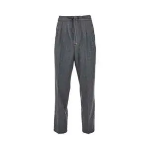 Brunello Cucinelli Wool Leisure Fit Pants - Gray