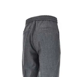 Brunello Cucinelli Wool Leisure Fit Double Dart Leg Trousers - Gray