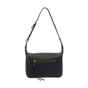 TOD'S Mini Leather Metal Dots Shoulder Bag - Black