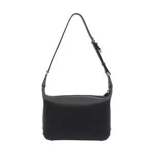 TOD'S Mini Leather Shoulder Bag With Metal Dots - Black