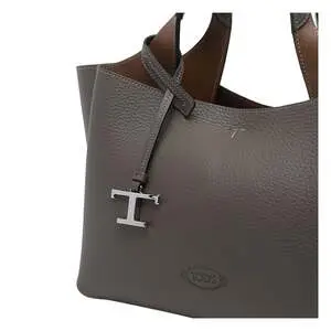 TOD'S Mini Leather Bag With T Timeless Pendant