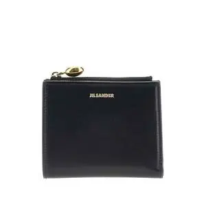 JIL SANDER Leather Mini 'goji' Wallet - Black