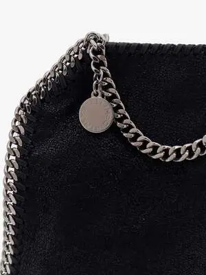 Stella McCartney Falabella Tiny Shaggy Deer Crossbody Bag - Black