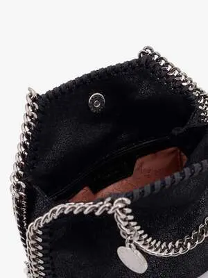 Stella McCartney Falabella Tiny Shaggy Deer Crossbody Bag - Black