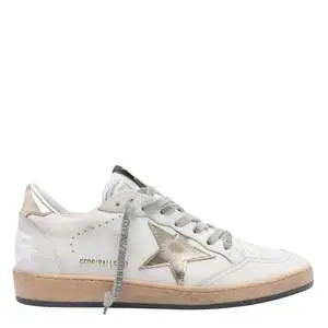 GOLDEN GOOSE Ballstar Leather Sneakers With Star Detail - White