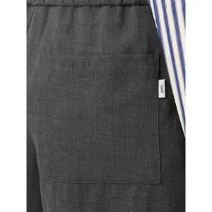 AMI Paris Grey Trousers Regular & Straight-leg Trousers