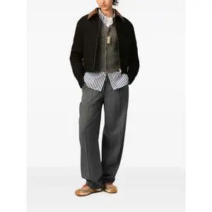 AMI Paris Grey Trousers Regular & Straight-leg Trousers