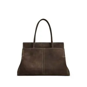 TOD'S Suede Tote Bag - Brown
