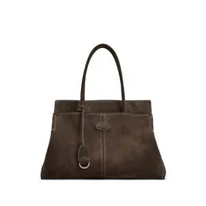 TOD'S Suede Tote Bag - Brown