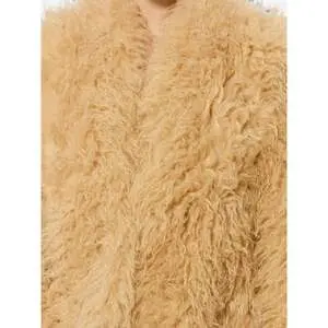 Isabel Marant Étoile Single Breasted Faux Fur Coat - Cream