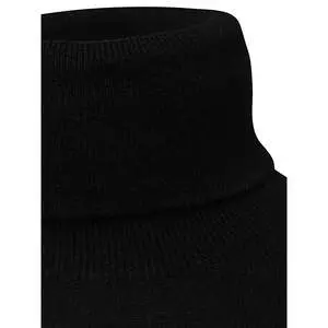 Malo Virgin Wool Roll Neck Jumper - Black