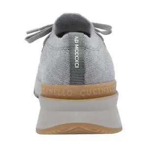 Brunello Cucinelli Knitted Runner Sneakers With Logo