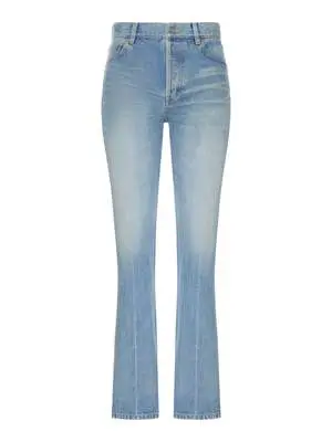 Saint Laurent Jeans Dritti In Denim Authentic - Blue