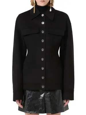 Sportmax Shaped Wool Overshirt