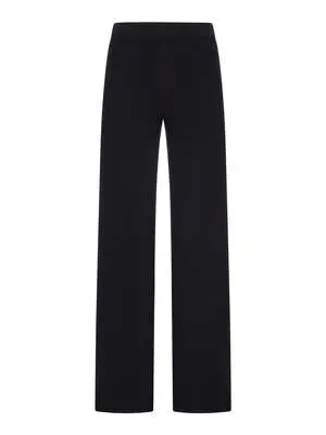 Max Mara Straight-leg Knitted Trousers - Black