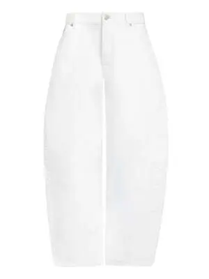 Alaïa Denim Rodeo Pants - White