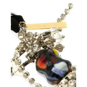 Dries Van Noten Beaded Crystal Fringe Necklace