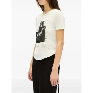 ANN DEMEULEMEESTER Graphic Print Cotton T-shirt