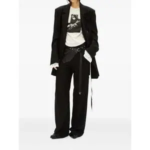 ANN DEMEULEMEESTER Graphic Print Cotton T-shirt