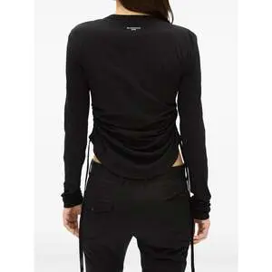 ANN DEMEULEMEESTER Cotton Graphic Print Long Sleeve Top
