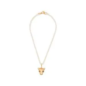 FORTE_FORTE Tone Panther-head Pendant Necklace - Gold