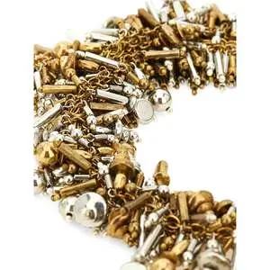 Dries Van Noten Two-tone Beaded Statement Necklace