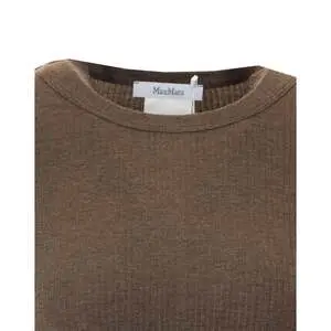 Max Mara Long Sleeve Knit Top - Brown