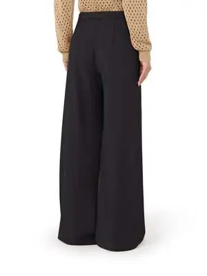 Max Mara Lightweight Wool Canvas Trousers