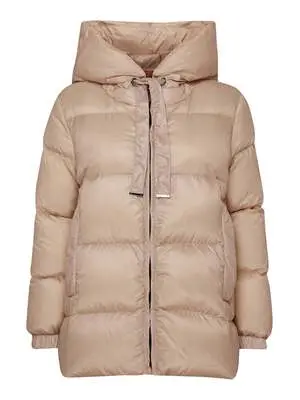 Max Mara Seia Bomber Jacket In Drop-resistant Fabric - Multicolor