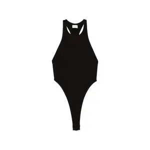 Andamane Racerback High-cut Bodysuit - Gray