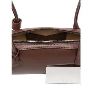Alaïa Leather Zip Fastening Shoulder Bag - Brown