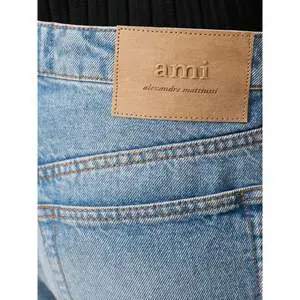 AMI Paris Denim Wide-leg Jeans