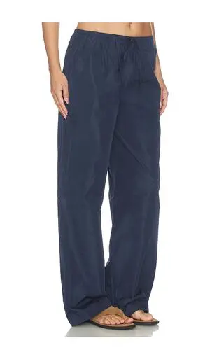 Rag & Bone Claire Taffeta Pant In Blue
