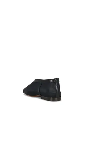 MANSUR GAVRIEL Contorno Square V Mesh And Leather Flats