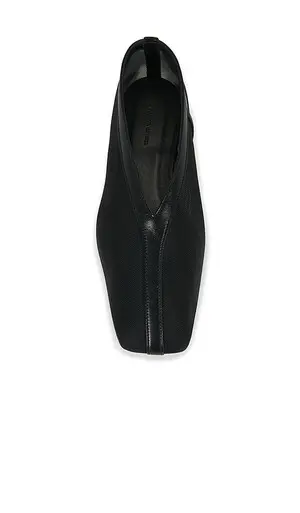 MANSUR GAVRIEL Contorno Square V Mesh And Leather Flats